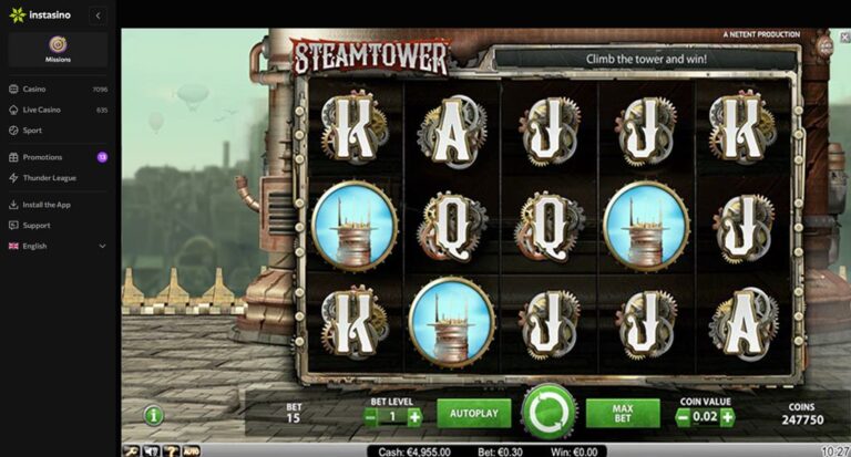 Steam Tower Slot Review (NetEnt) - Free Play Demo