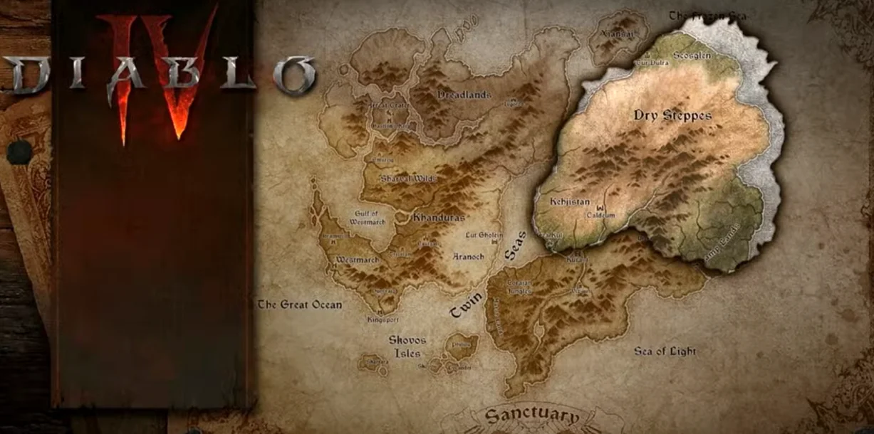 Diablo 4: Lord of Hatred - Informações sobre mapa de Skovos
