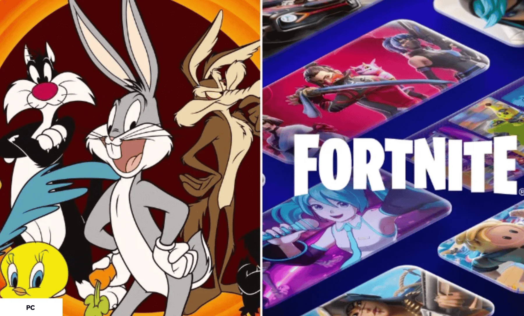 Crossover entre Fortnite x Looney Tunes pode chegar em 2026
