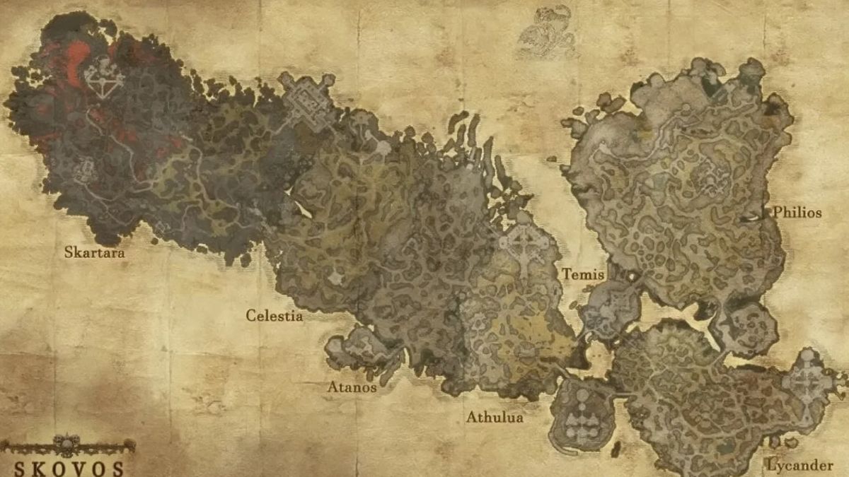 Diablo 4: Lord of Hatred - Informações sobre mapa de Skovos