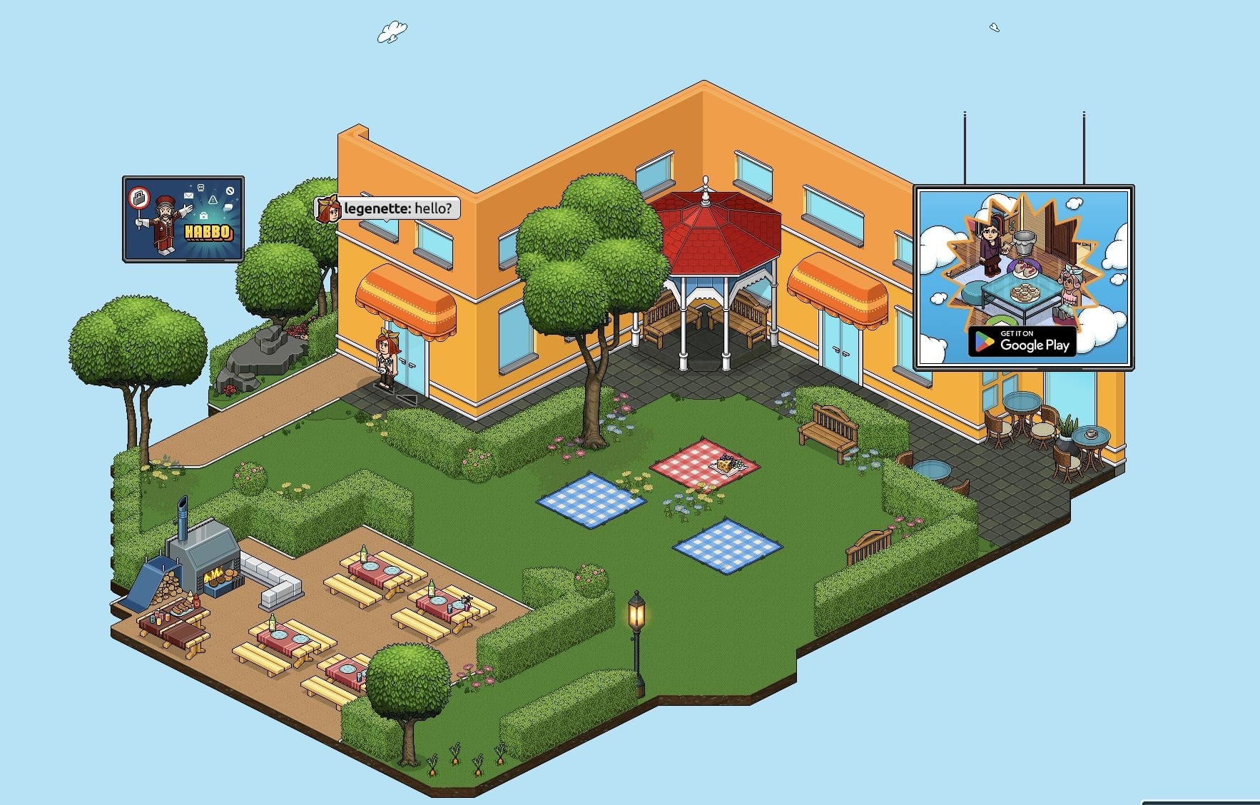 Habbo Hotel: Origins is reintroducing the game's 2005 look
