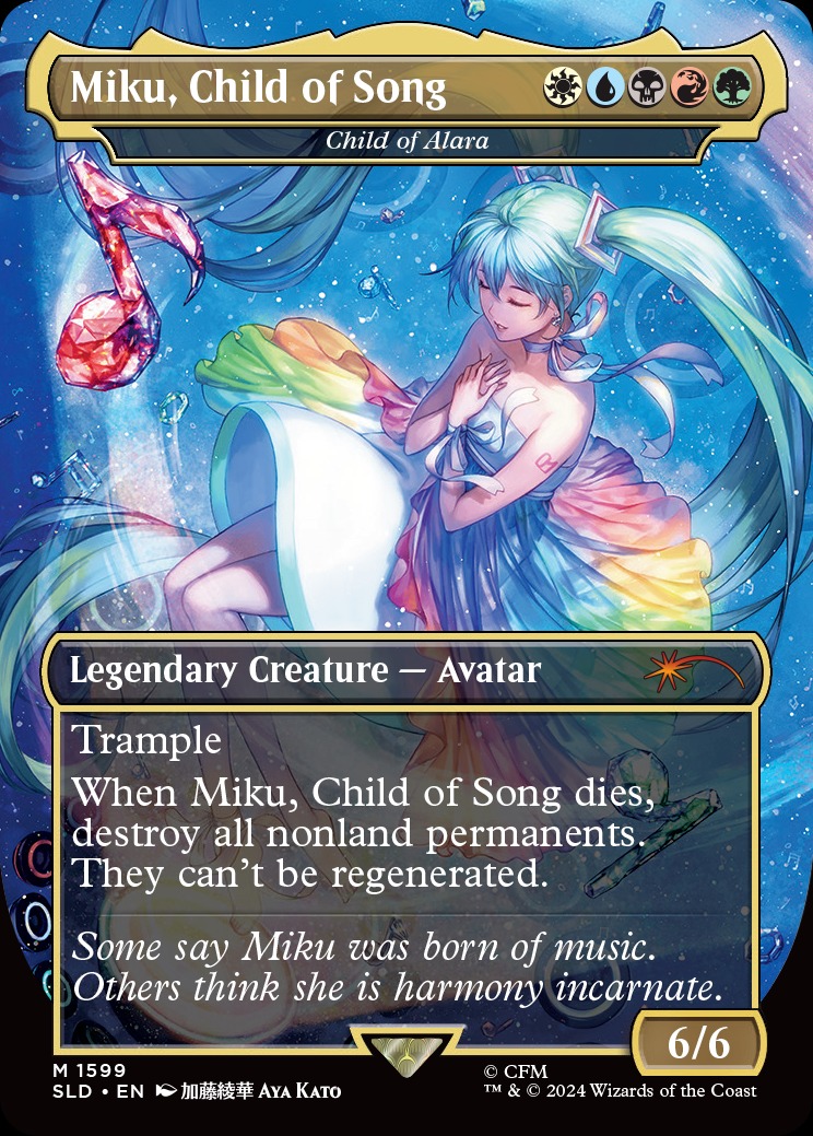 Hatsune Miku's latest MTG: Secret Lair drop includes a potent Commander