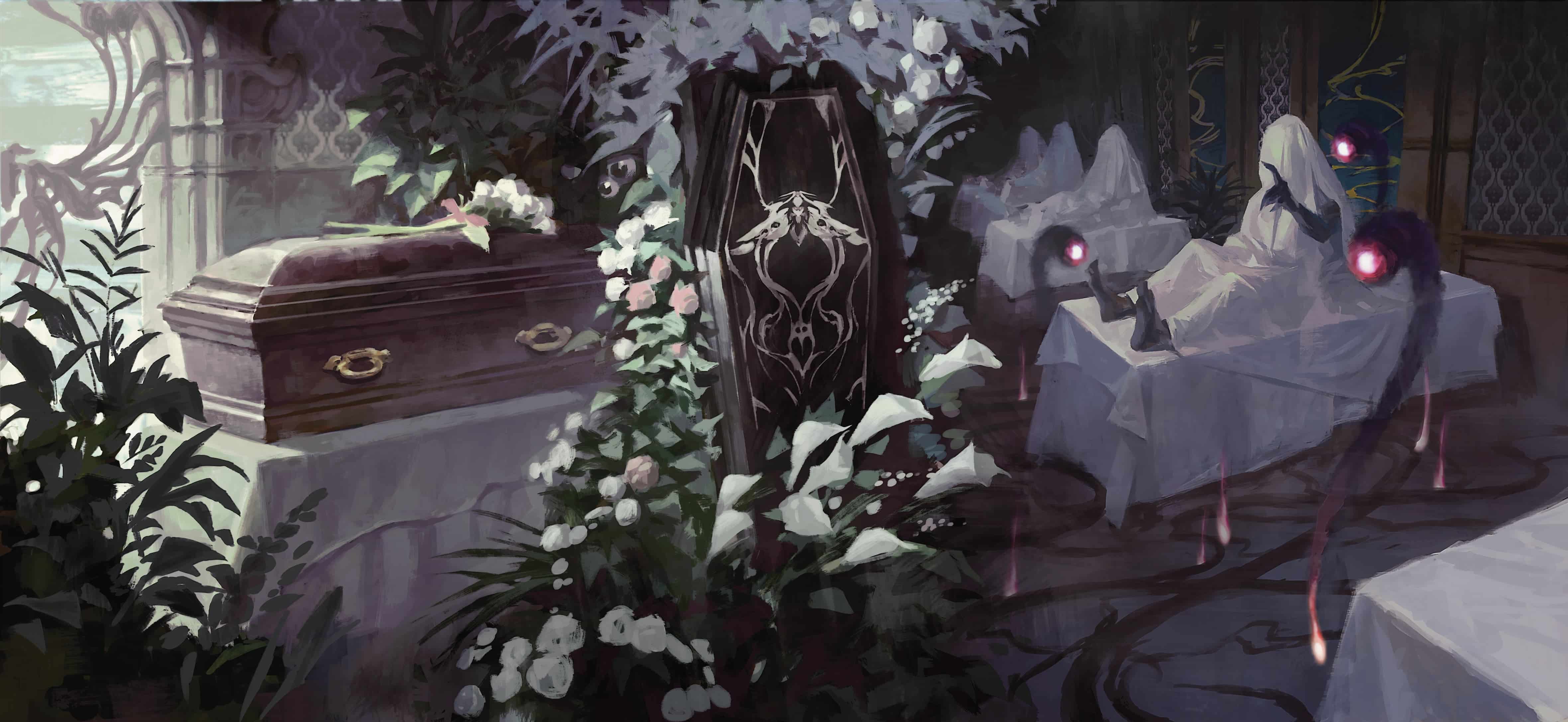 MTG: Duskmourn - Funeral Room / Awakening Hall revealed